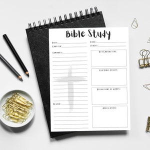 Printable Bible Study Template | Bible Study | Chapter and Verse ...