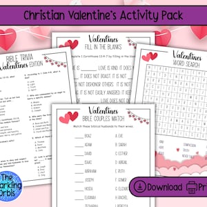 Printable Christian Valentine's Activities | Valentine Activities ...