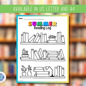 Printable Summer Reading Log PDF | Kids Reading Tracker | Summer ...