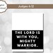Printable Judges 6:12 Bible Verse Wall Art | Mighty Warrior | Wall Art ...