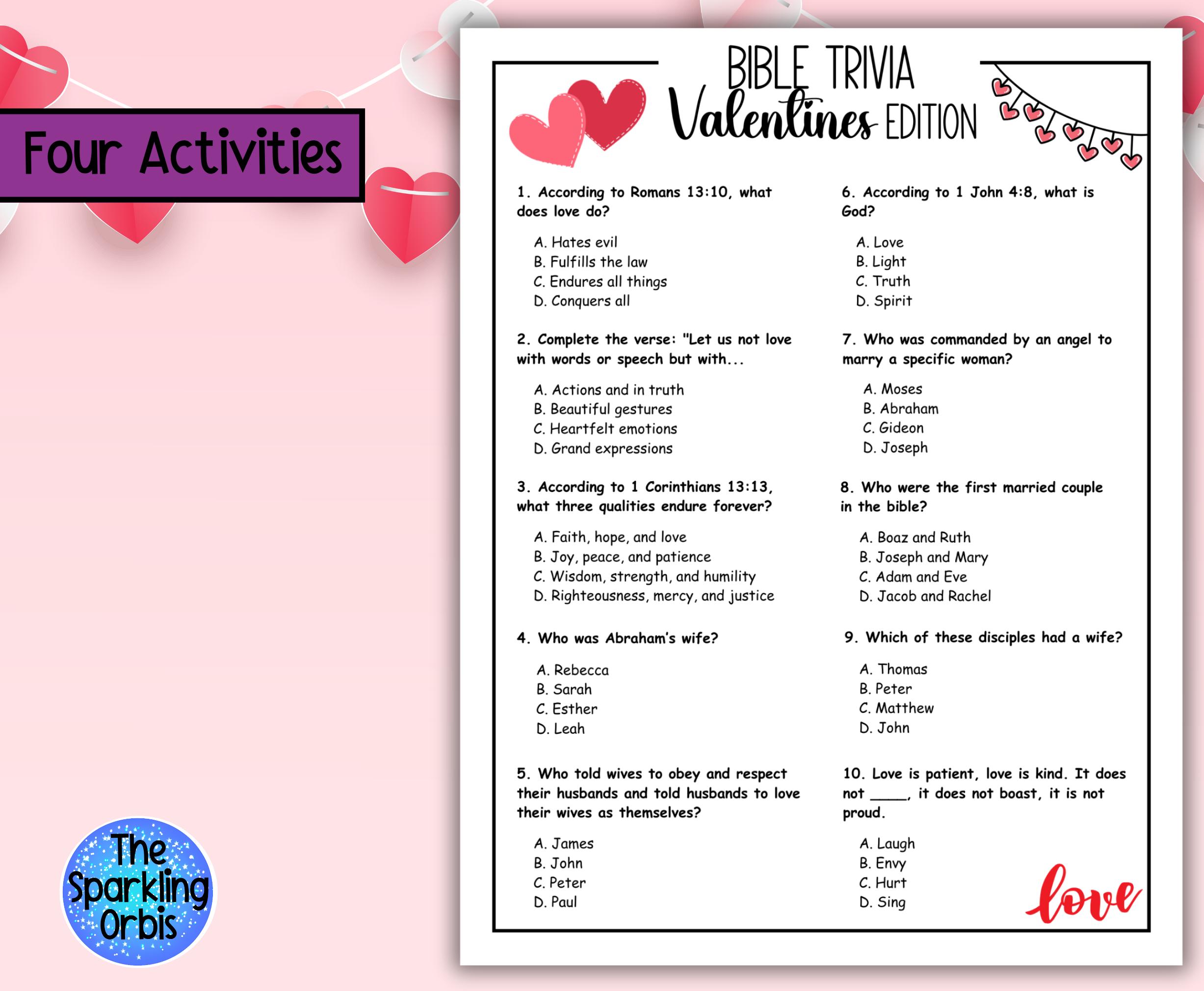 Printable Christian Valentine's Activities | Valentine Activities ...