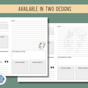 Printable Church Notes Template | Sermon Notes | Church Notes | PDF ...