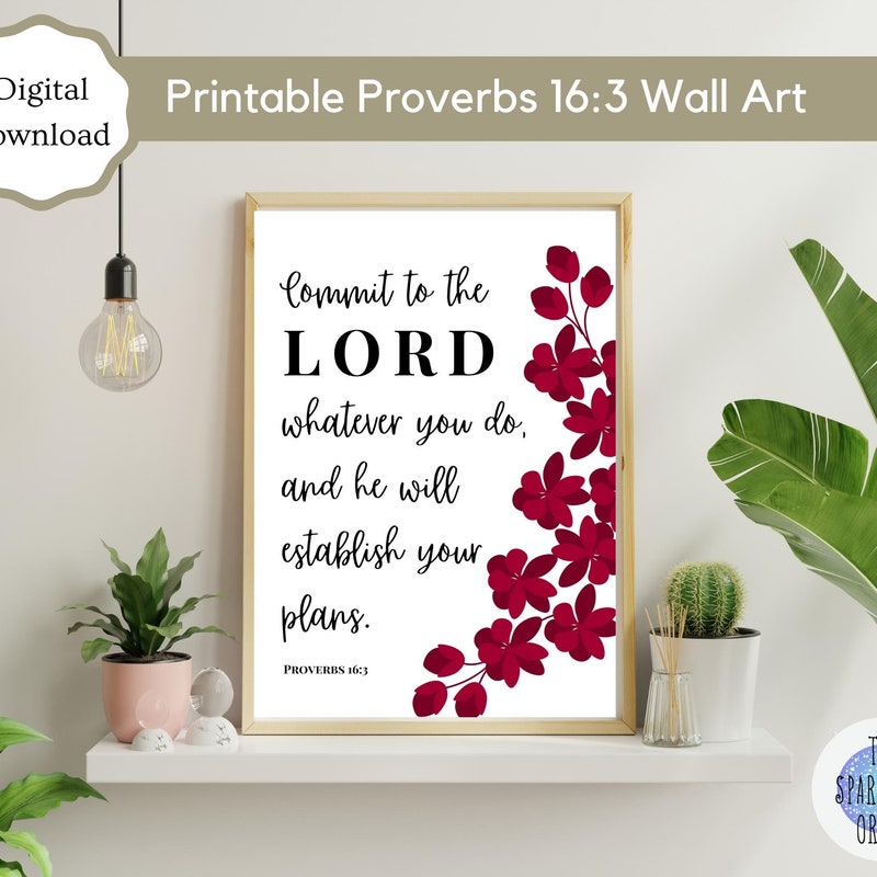Proverbs 16 3 - Etsy