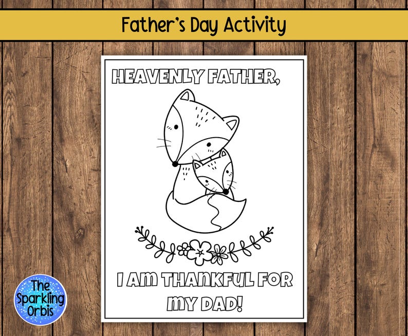 Christian Father's Day Coloring Pages: Set of 3 (digital Download) - Etsy