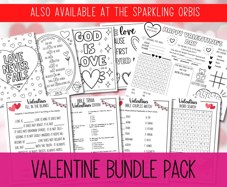 Printable Christian Valentine's Activities | Valentine Activities ...