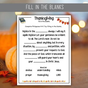 Printable Christian Thanksgiving Activity Pack | Thanksgiving | Word ...
