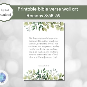 Romans 8:38-39 | Bible Verse Wall Art | Digital Download | Printable ...