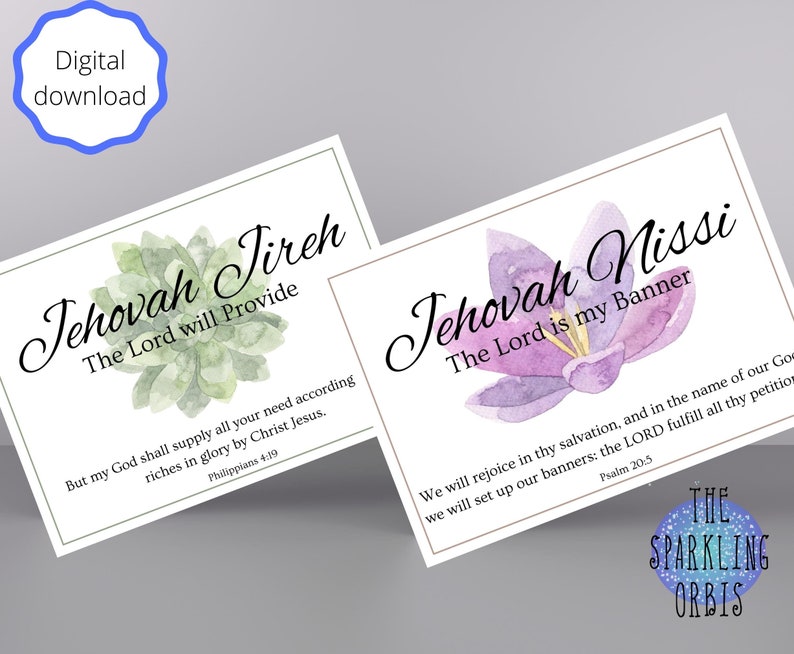 Druckbare Bibel Vers Grußkarten 4er Set Schrift Jahwe - Etsy Österreich