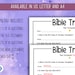 Printable Bible Trivia Pages Old Testament New Testament Bible Quiz ...