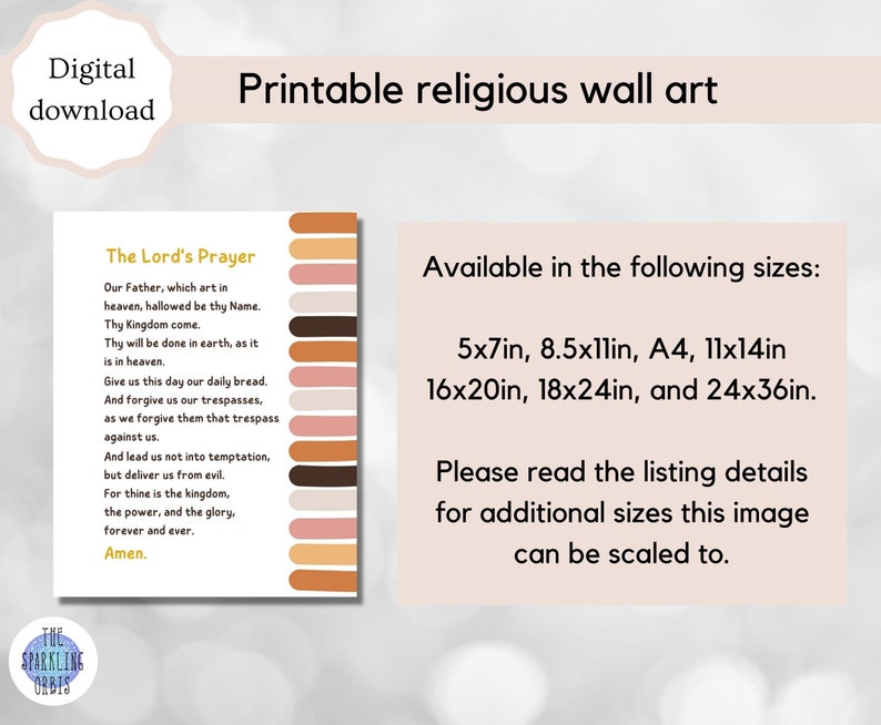 Set of 3 Printable Bible Verse Wall Art | Nursery | Child's Bedroom ...
