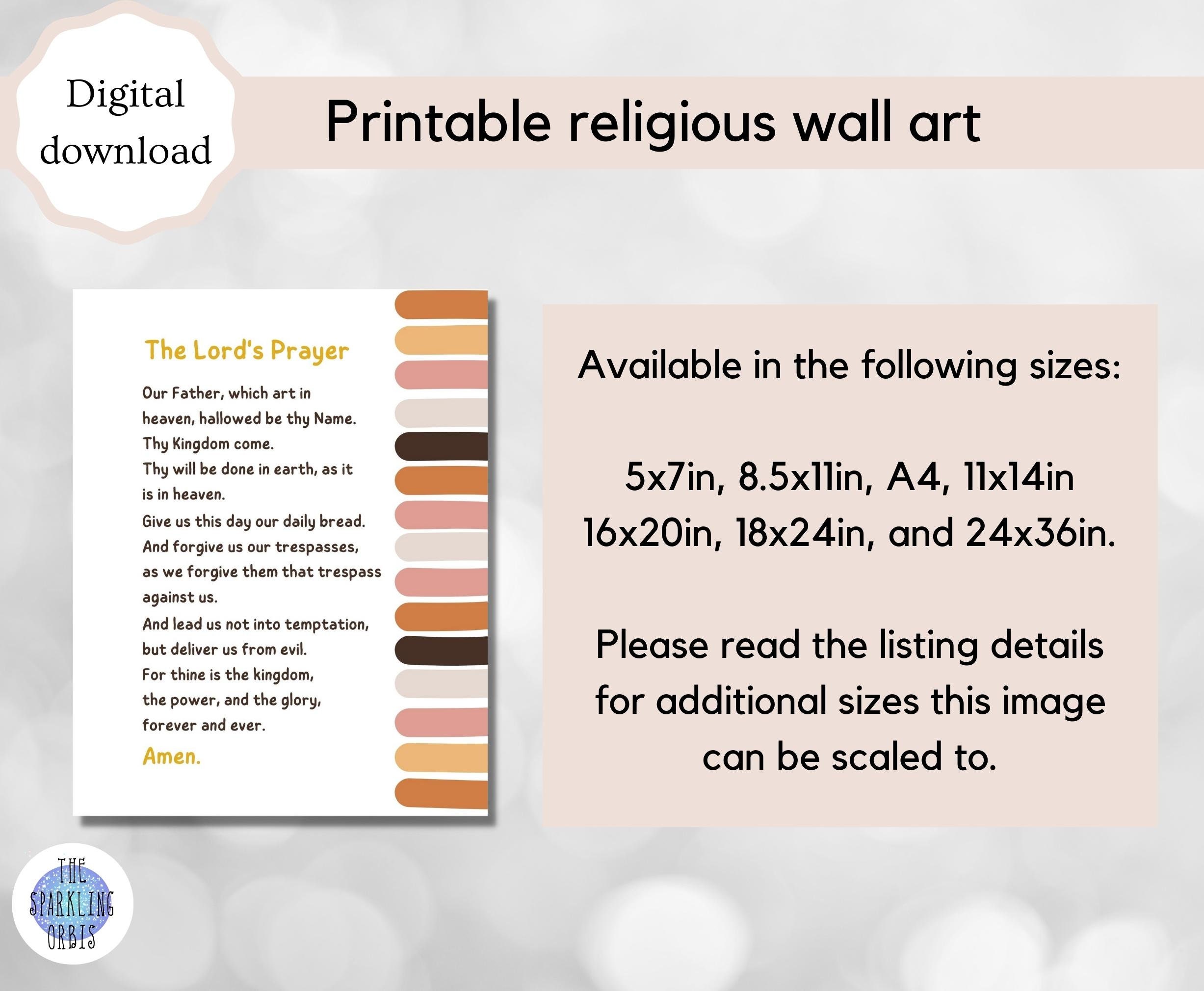 Set of 3 Printable Bible Verse Wall Art Nursery - Etsy