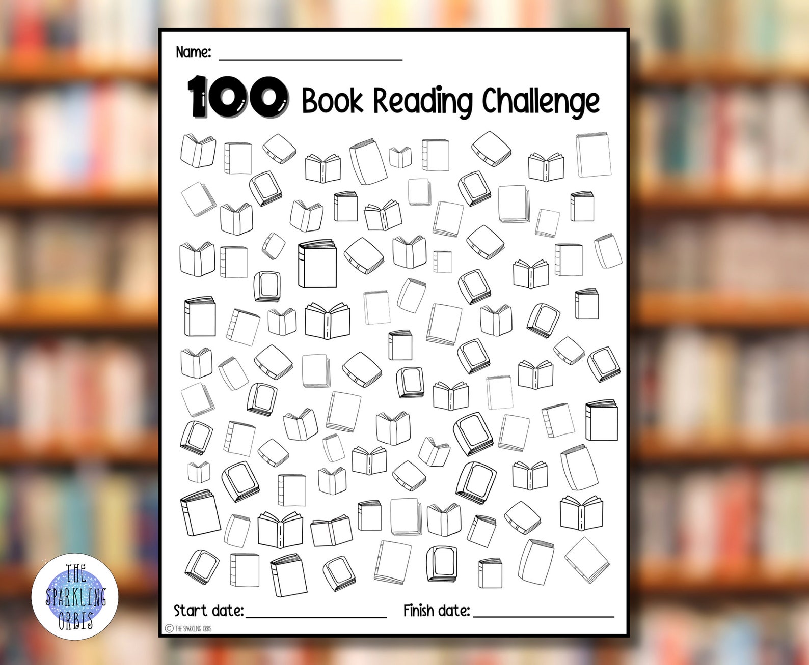 Printable Reading Log PDF Kids Reading Tracker Reading Challenge ...