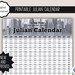 Julian Calendar | Military | Government |digital Download | Printable ...