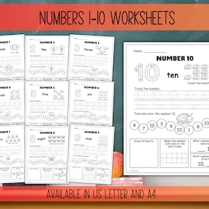 Printable Math Worksheets | Kindergarten, 1st Grade (USA) and Year 1 ...