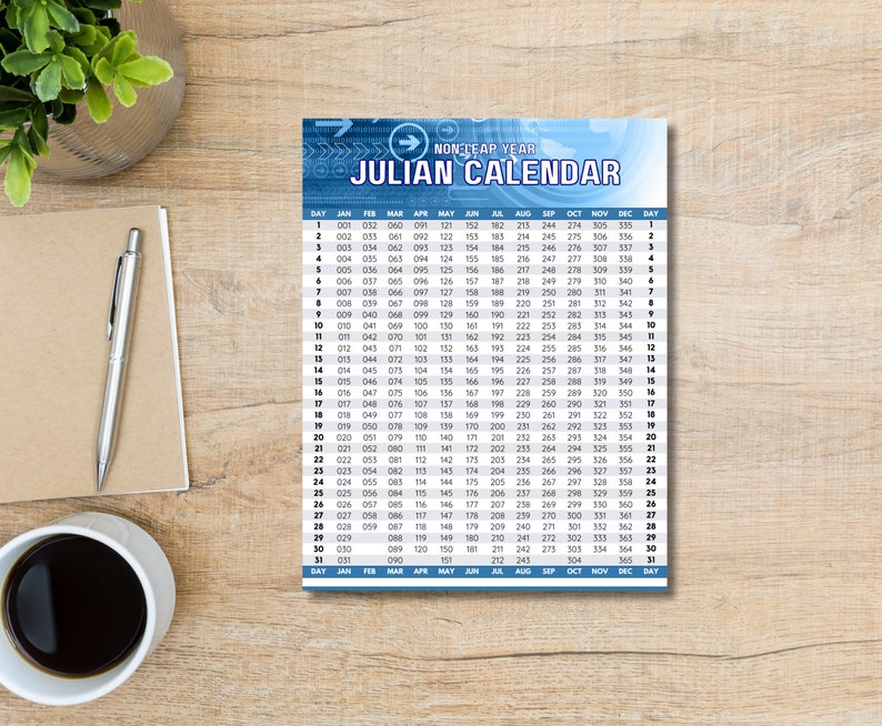 Julian Calendar | Military | Government | Digital Download | Printable ...