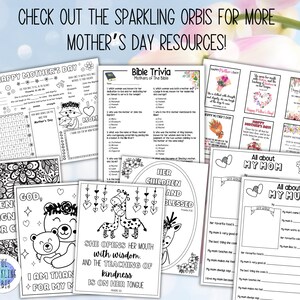 Set of 4 Printable Bible Verse Coloring Pages | Christian Mother's Day ...