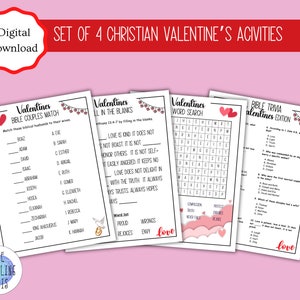 Printable Christian Valentine's Activities | Valentine Activities ...