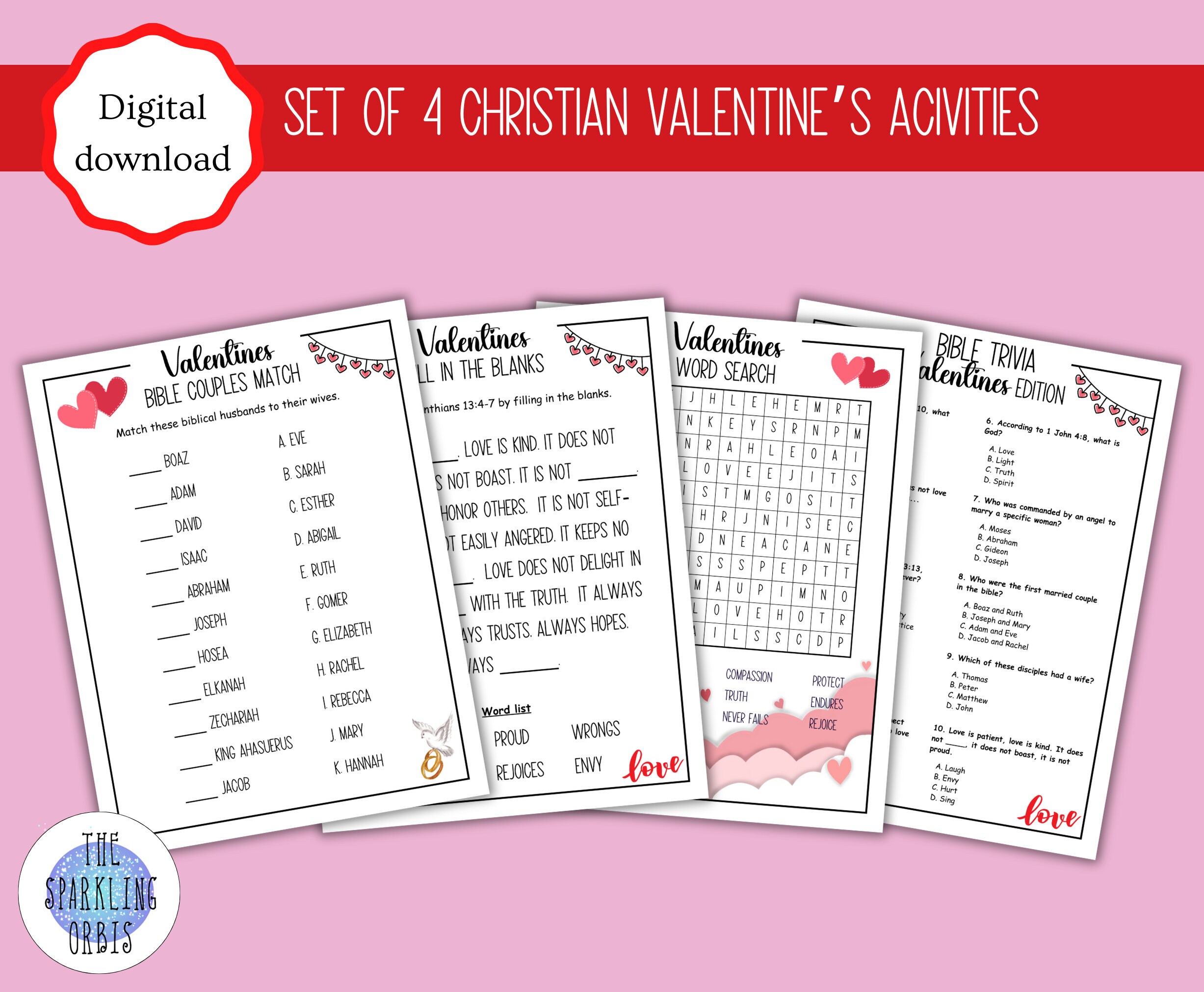 Printable Christian Valentine's Activities | Valentine Activities ...