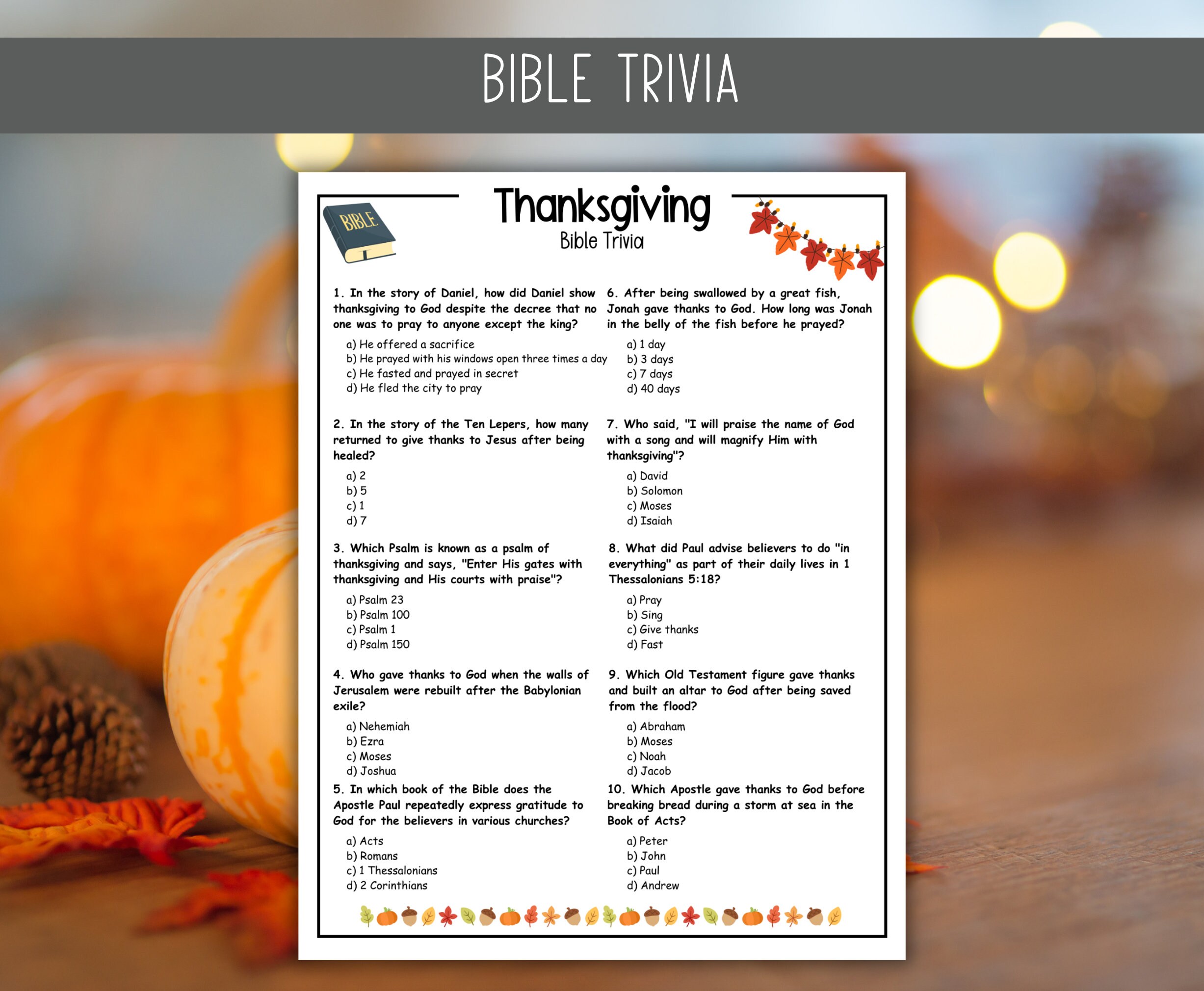 Printable Christian Thanksgiving Activity Pack | Thanksgiving | Word ...