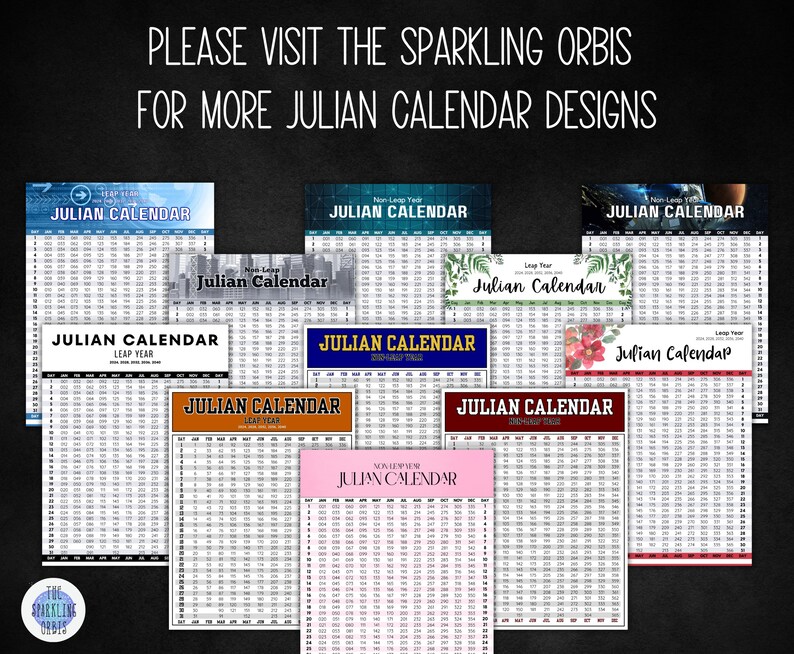 Julian Calendar | Military | Government |digital Download | Printable ...