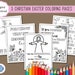 Set of 5 Printable Bible Verse Coloring Pages | Christian Easter ...