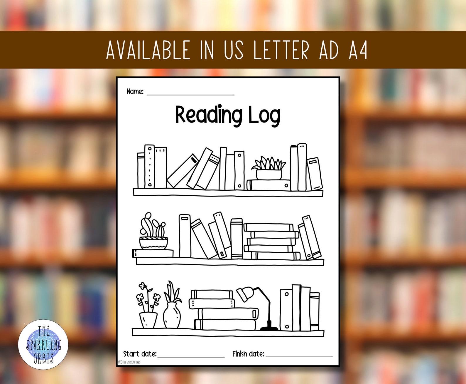 Printable Reading Log PDF Kids Reading Tracker Reading Challenge ...