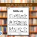 Printable Reading Log PDF Kids Reading Tracker Reading Challenge ...