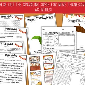 Printable Christian Thanksgiving Activity Pack | Thanksgiving | Word ...