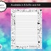 Printable Doodle Note Paper | 8.5x11in | A4 | Lined and Blank Pages | 2 ...
