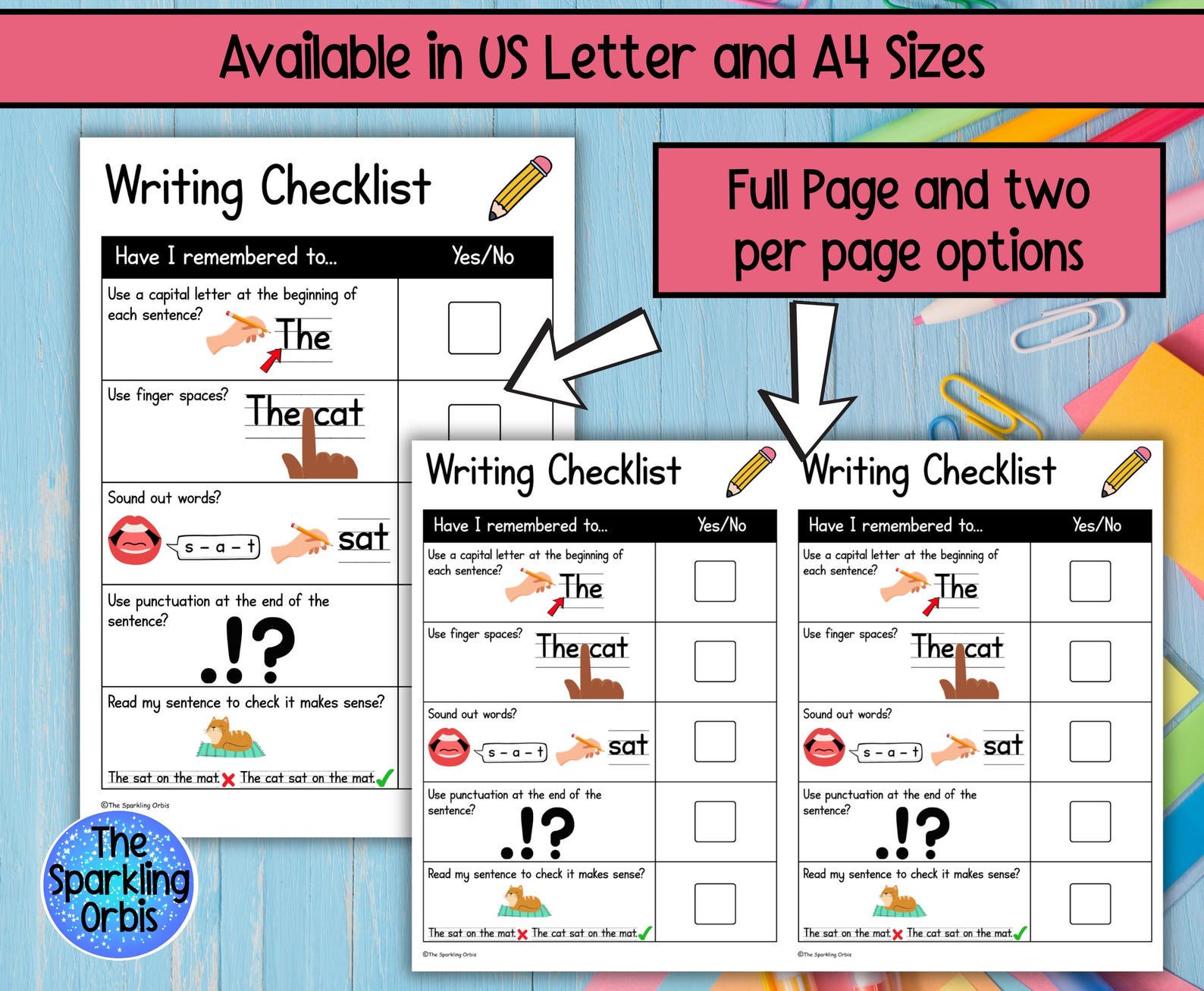 Printable Writing Checklist | Kindergarten | Year 1 | Writing Checklist ...