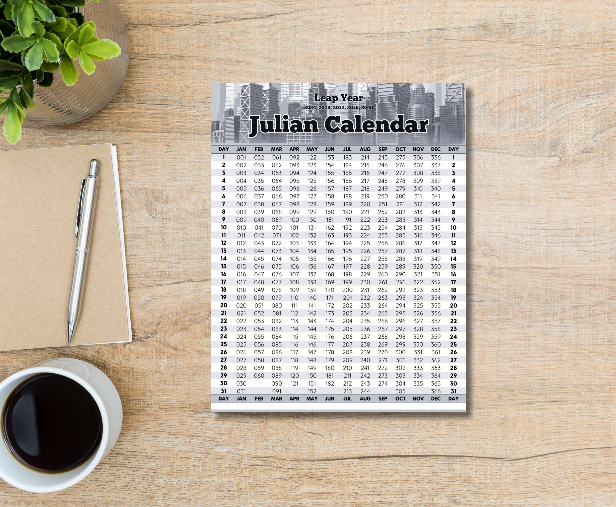 Julian Calendar | Military | Government |digital Download | Printable ...