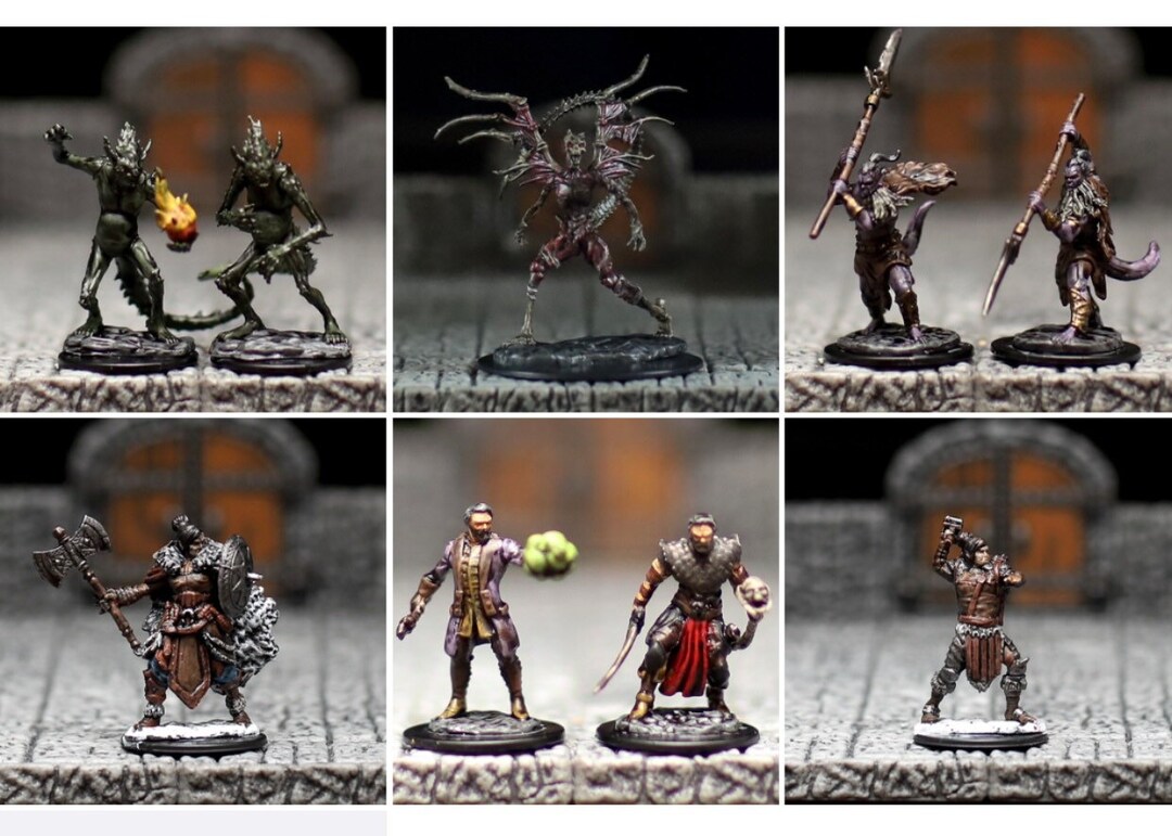 Dnd Miniatures Devils Booster Set Pro Painted Dungeons and - Etsy