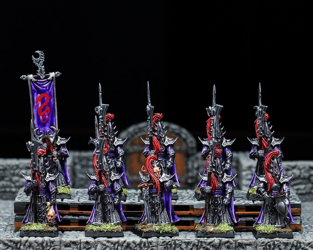 Black Guard Dark Elves Pro Painted Kriegshammer: The Old World ...