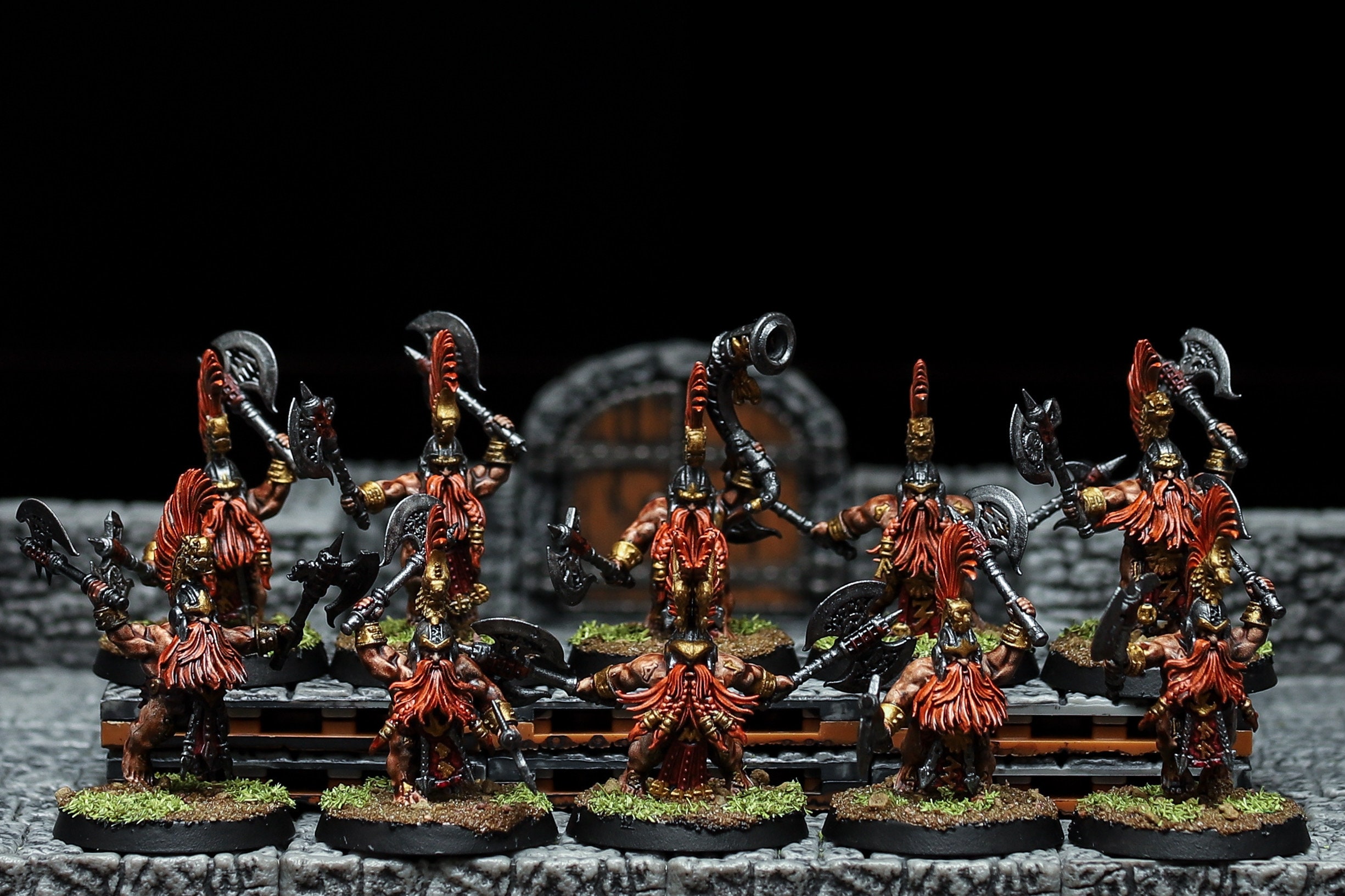 Vulkite Berserkers Fyreslayers Warhammer: Age of Sigmar Miniatures ...