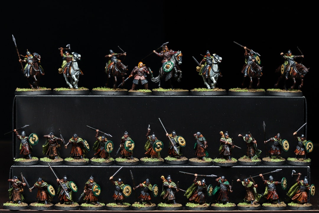 Rohan Battlehost - Rohan - Pro Painted Lord of the Rings Miniatures ...