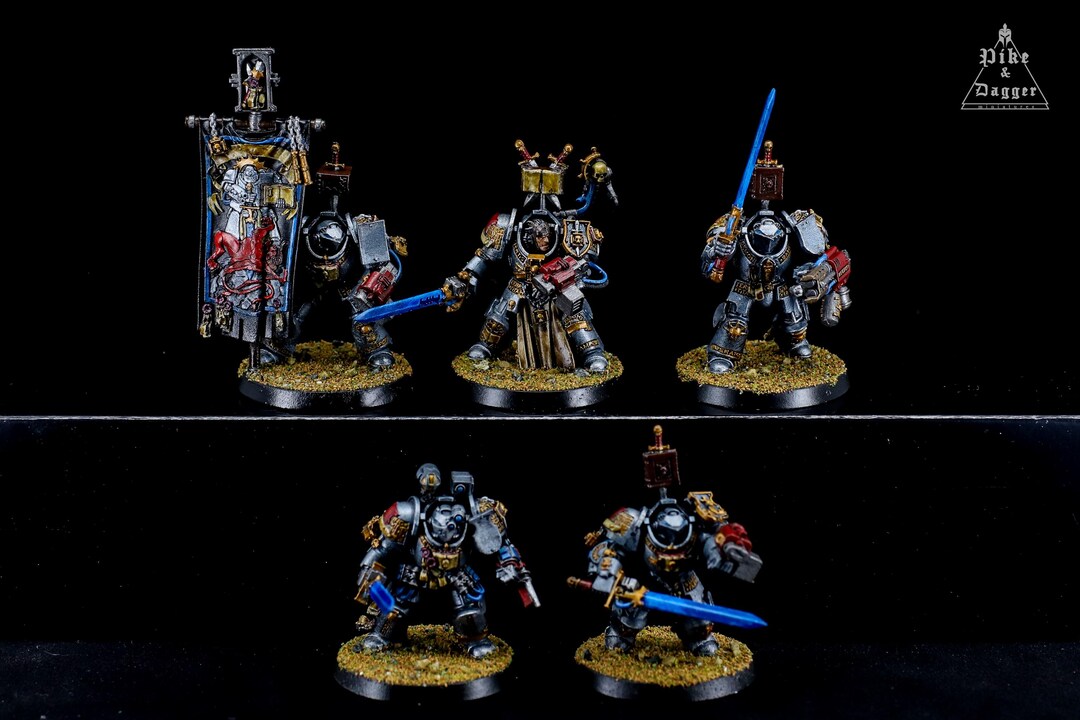 Grey Knights Paladins - Space Marines: Grey Knights - Pro Painted ...
