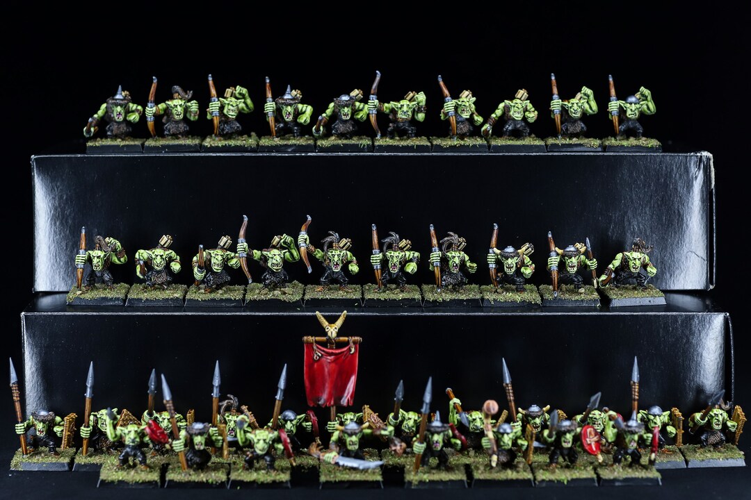 Goblin Mob Orc and Goblin Tribes Pro Painted Warhammer: the Old World ...