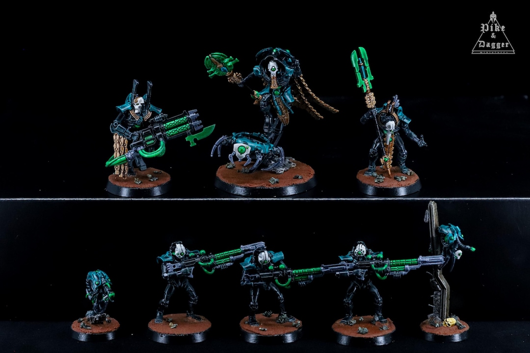 Kill Team: Hierotek Circle - Necrons - Pro Painted Warhammer 40K ...