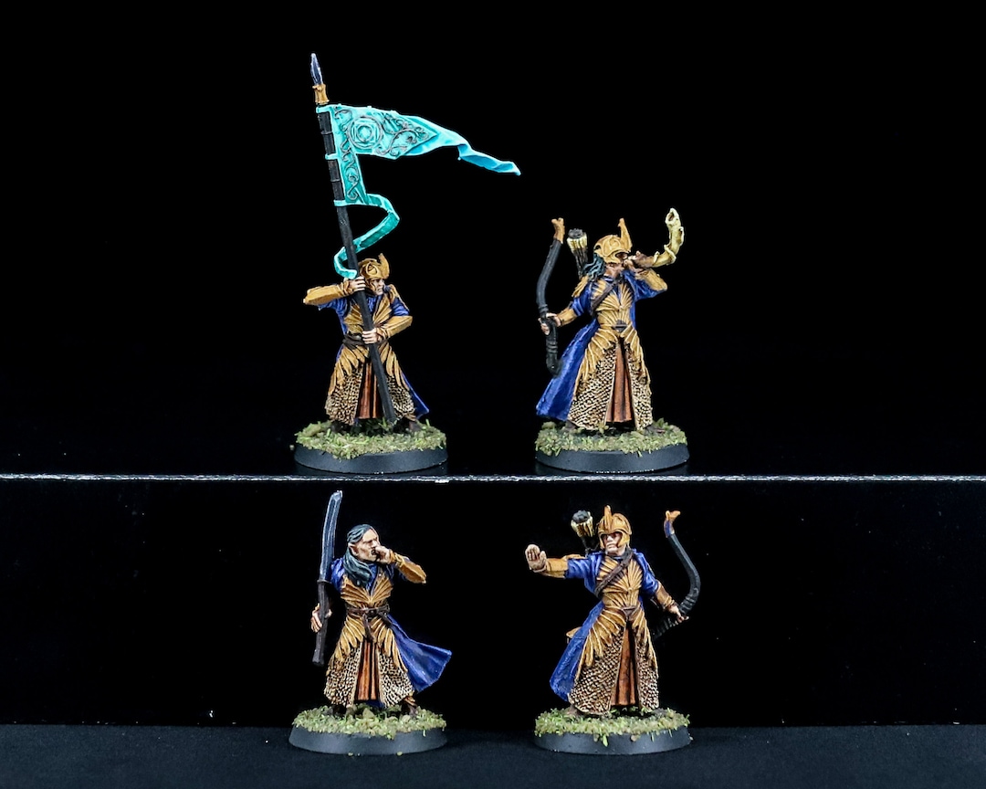 Galadhrim Elf Commanders - Elven Kingdoms of Rivendell and Lothlorien - Pro Painted Lord of the ...