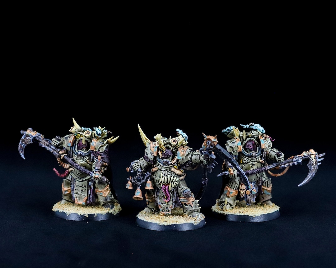 Deathshroud Bodyguard Death Guard Pro Painted Warhammer 40K Miniatures ...