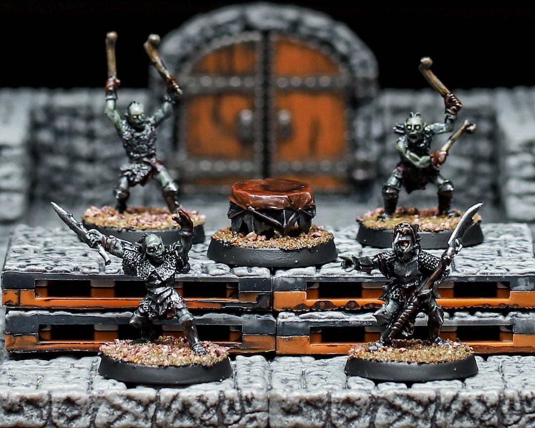 Moria Goblin Commanders Moria Pro Painted Lord of the Rings Miniatures ...