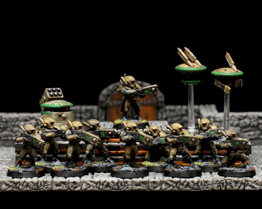 Fire Warriors Breacher Team - T’au Empire - Pro Painted Warhammer 40K ...