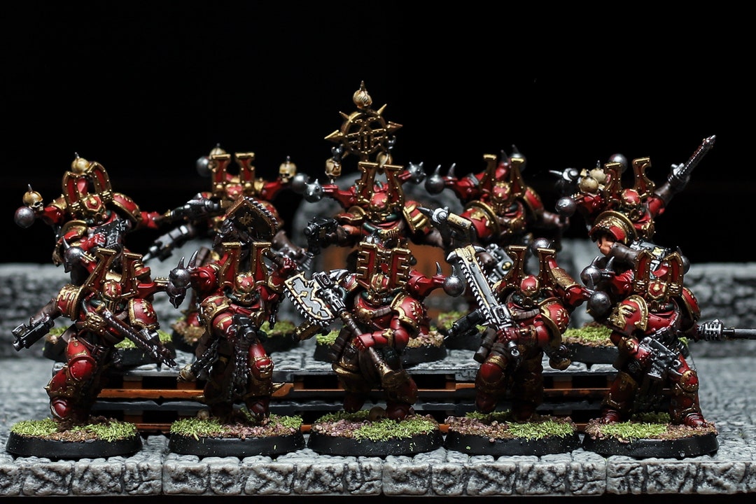 Khorne Berserkers World Eaters Pro Painted Warhammer 40K Miniatures ...