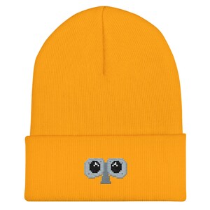 Wall-e L Embroidered Pixel Art Cuffed Beanie - Etsy Australia