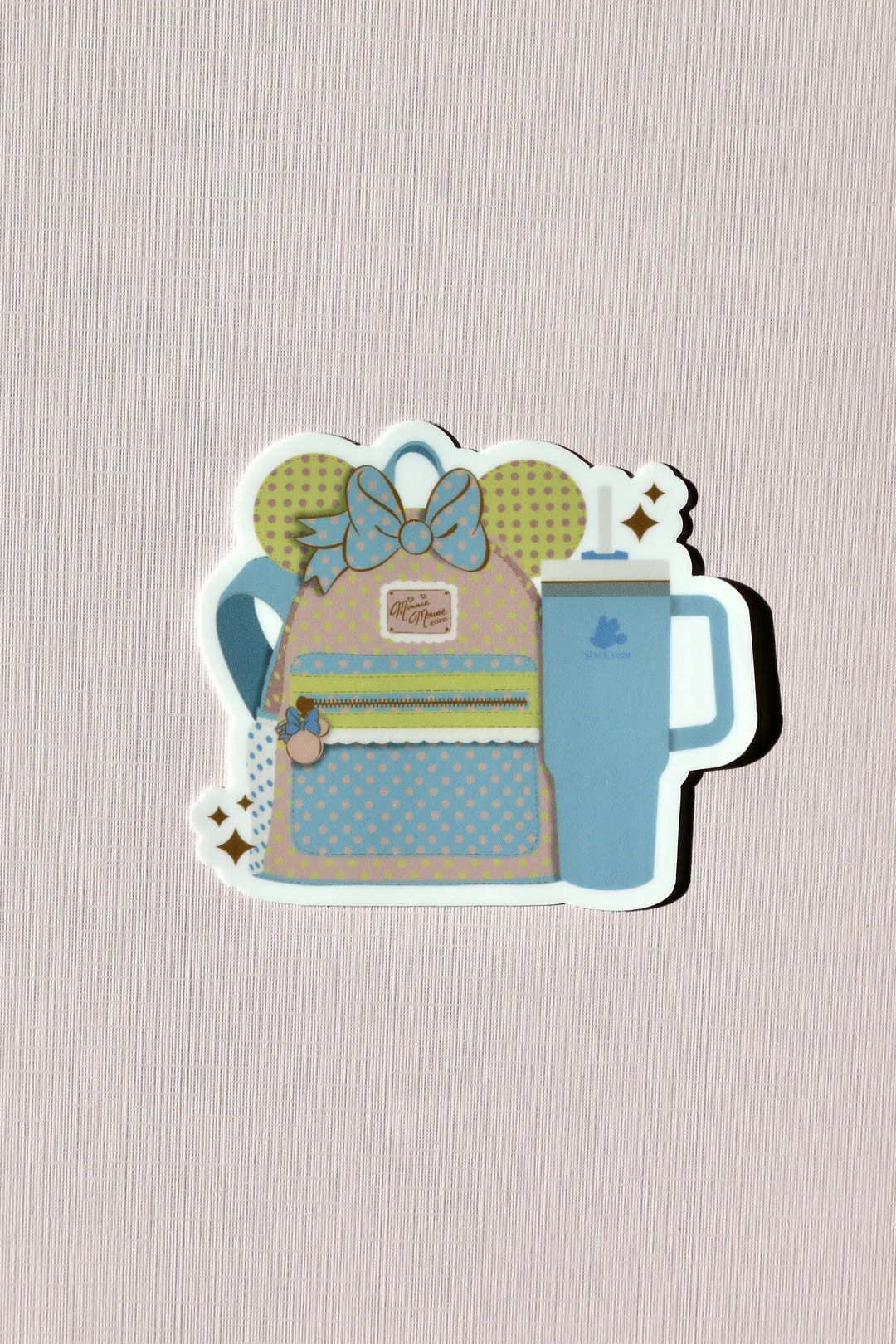 Minnie Mouse Back Pack Sticker, Stanley Cup, Disney Back Pack, Disney ...