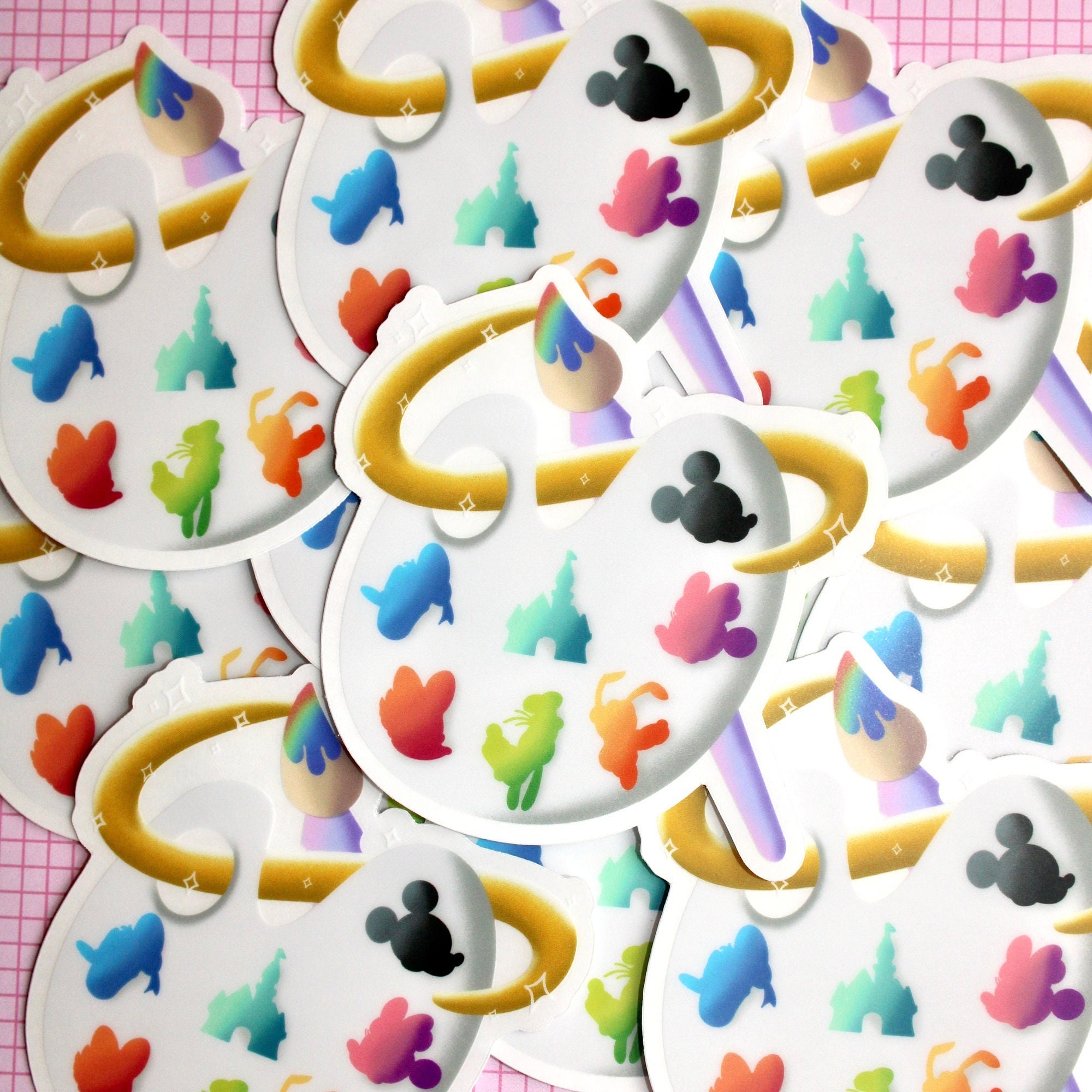 A Magical Palette / Mickey Mouse Sticker / Art Sticker / Palette Laptop ...
