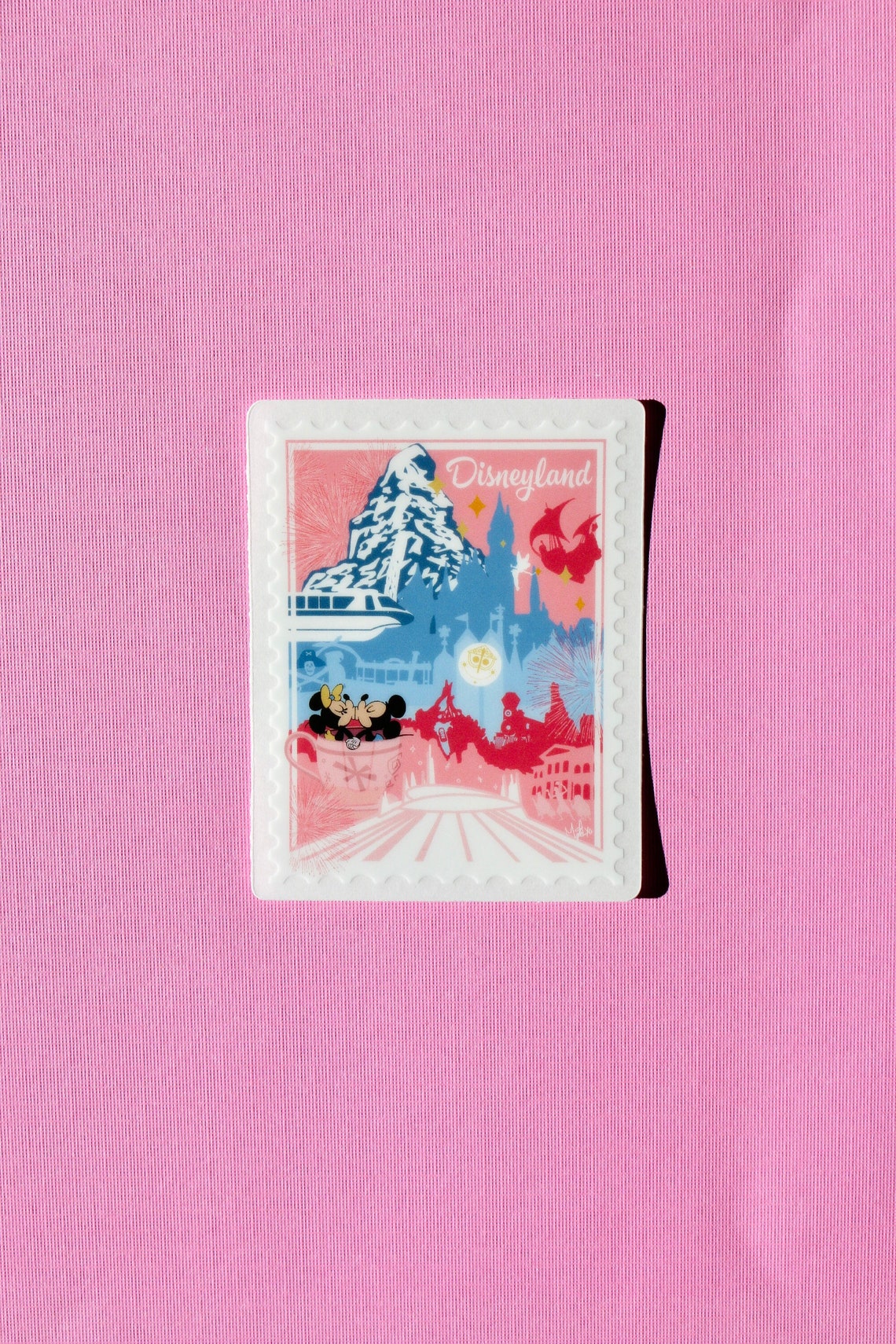 Disneyland Postage Stamp Sticker, Disneyland Sticker, Disney Sticker ...