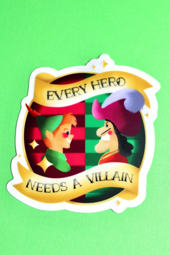 Peter Pan Sticker / Captain Hook Sticker / Peter Pan Laptop | Etsy