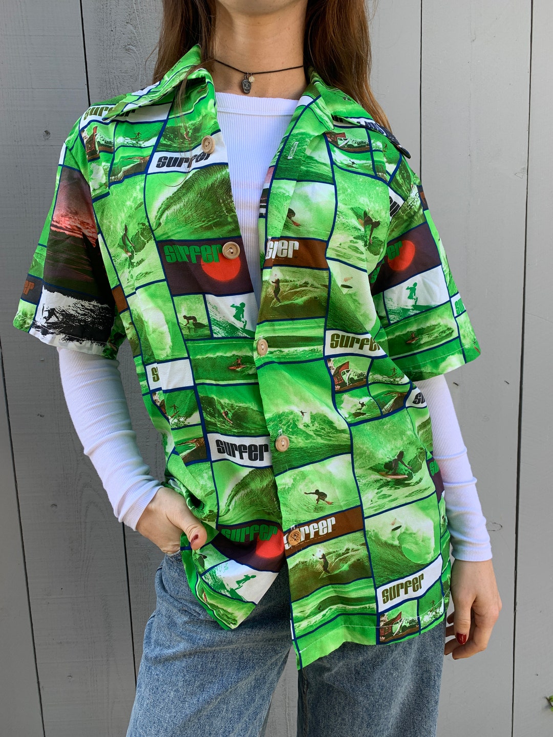 Vintage Surfer Magazine Button Up Size Large Excellent - Etsy