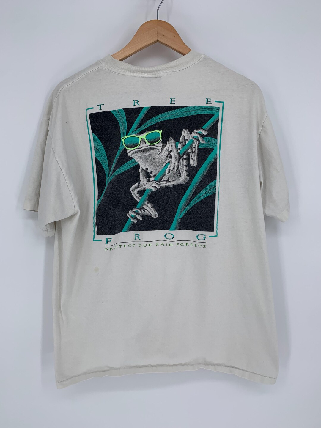 Vintage Lifeforms Tree Frog Protect Our Rain Forest Tee, 1991 Lifeforms ...
